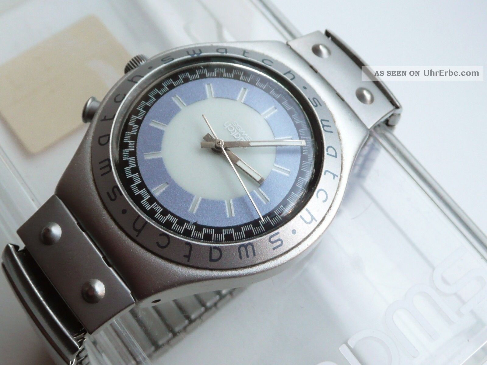 Retro Ygs9000 Swatch Irony Big Zebah Loomi 1997 Metallband Mit Batterie