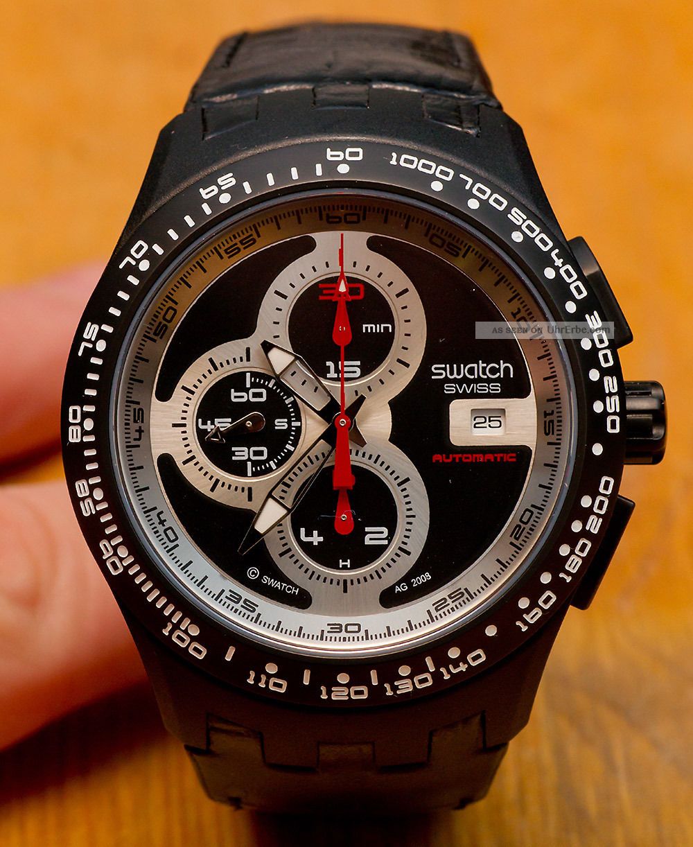 Swatch Irony Auto Chrono - Right Track Svgb400 Wie, Automatik Chronograph