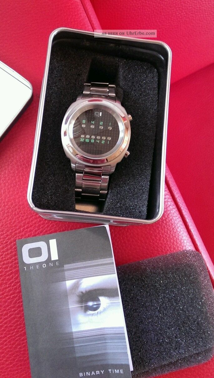 The One Binary Binäruhr The One Armbanduhr Herrenuhr