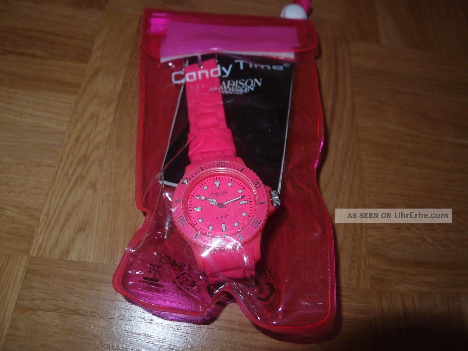 Madison York Unisex Uhr Candy Time, Rosa, Neu&ovp