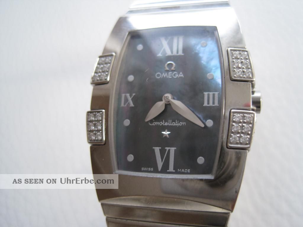 Omega Constellation Quadrella 48 Diamantbesatz Uhr