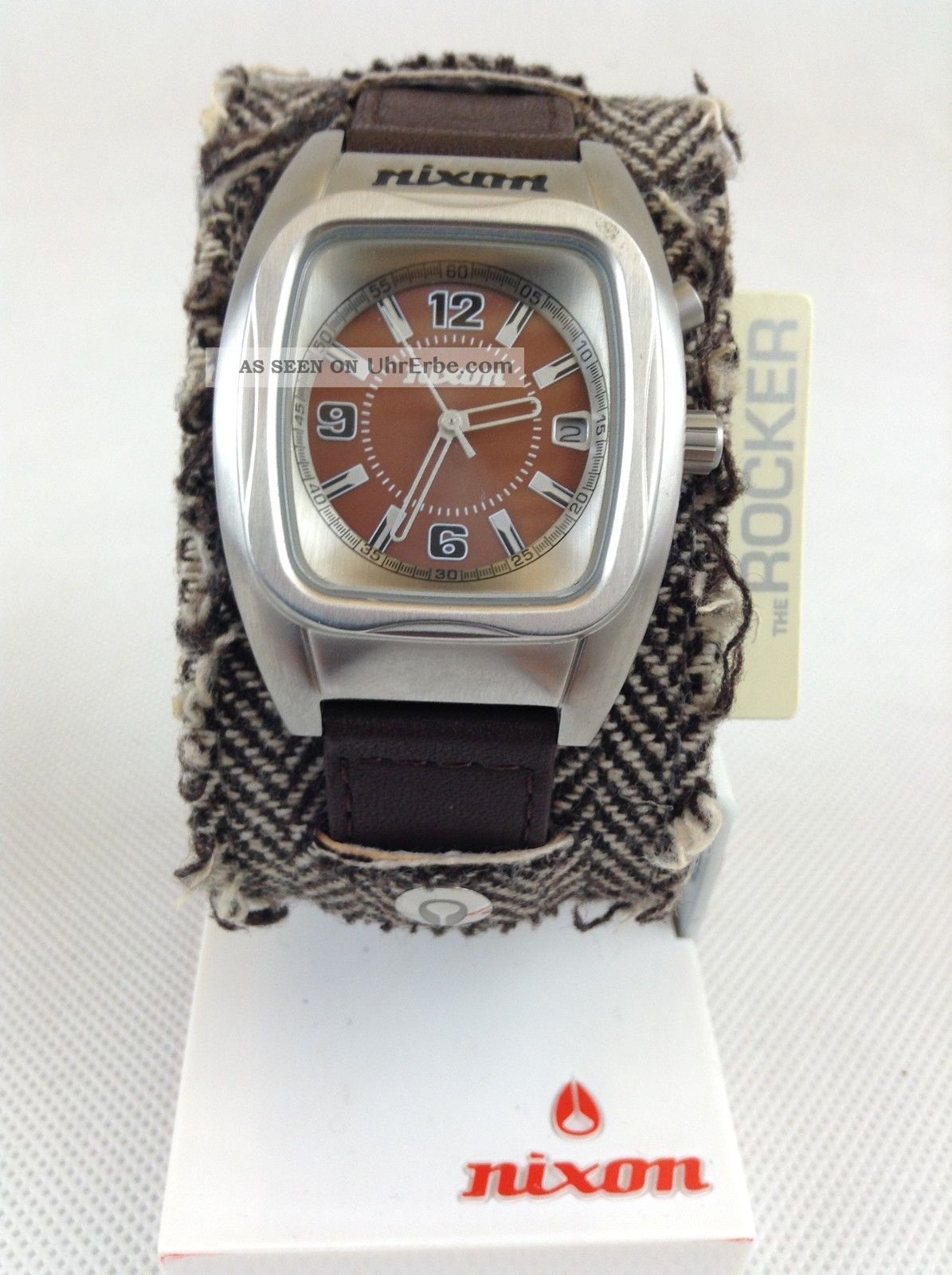 Nixon Uhr The Rocker Tweed Brown Rotolog Player Chronicle 51 - 30 ...