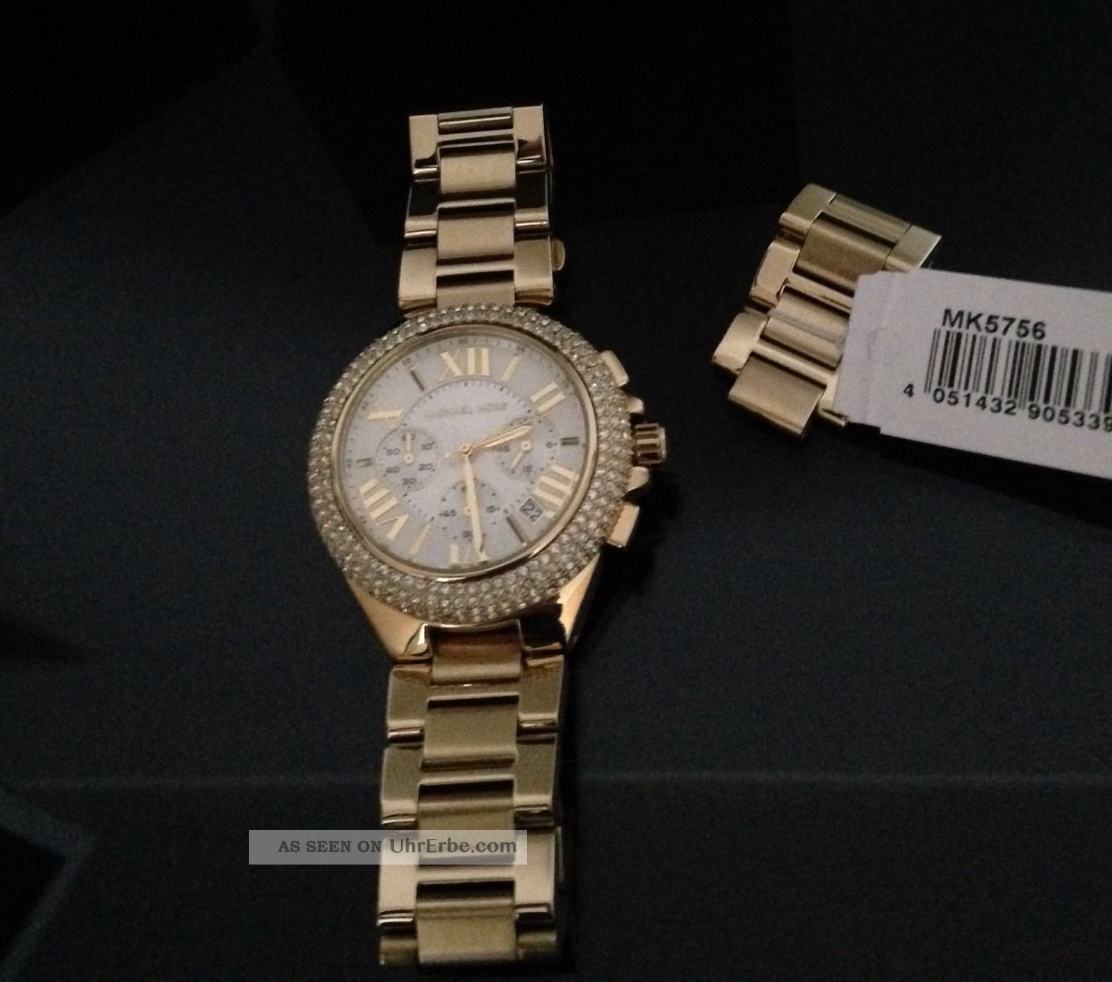 Michael Kors Mk5756 Uhr Damenuhr Zirkonia Gold Wie