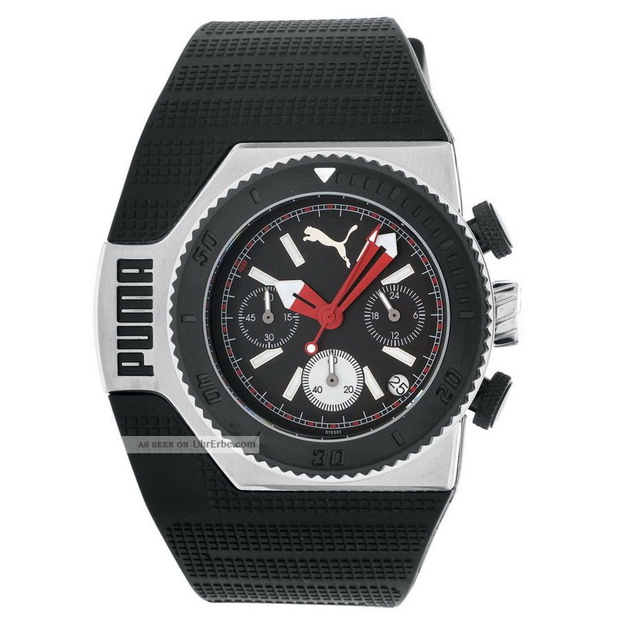 Puma Time Motorsport Herrenuhr Chronograph Turbo Pu101931001 Stoppuhr Datum