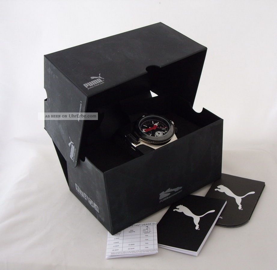 Puma Time Motorsport Herrenuhr Chronograph Turbo Pu101931001 Stoppuhr Datum