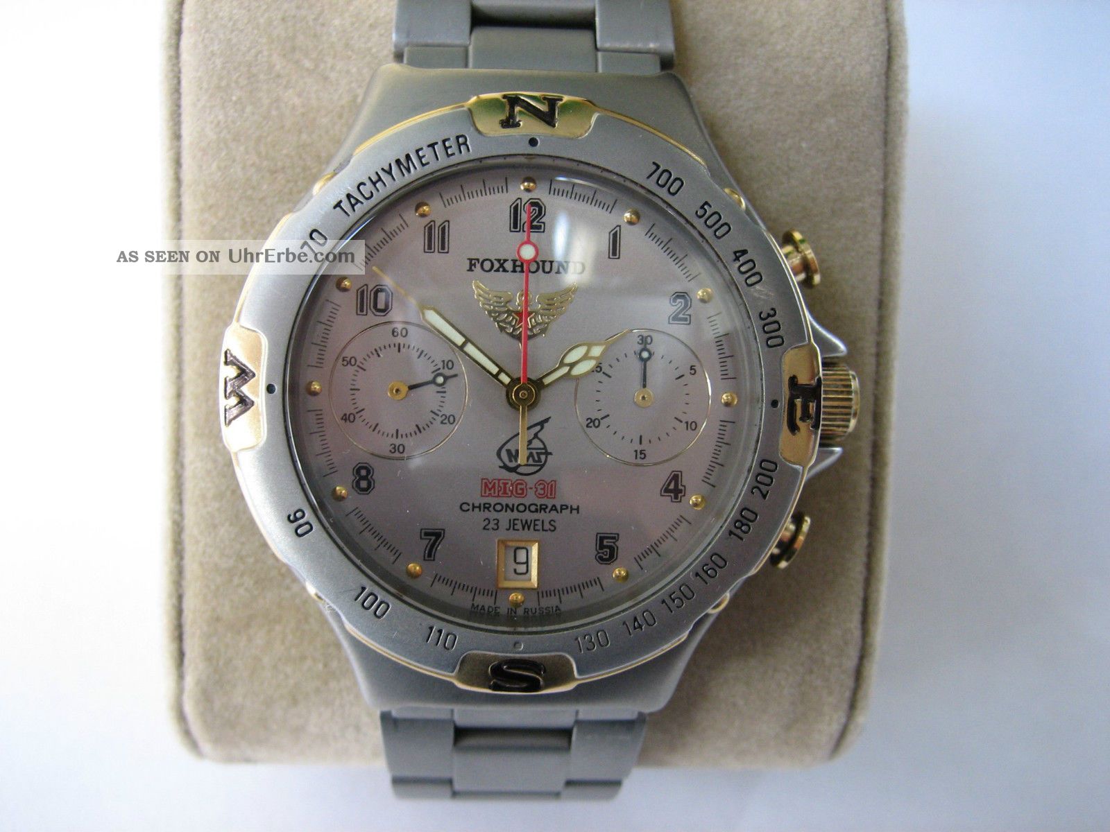 Poljot 3133 Foxhound Mig 31 Titan Fliegerchronograph Handaufzug ...