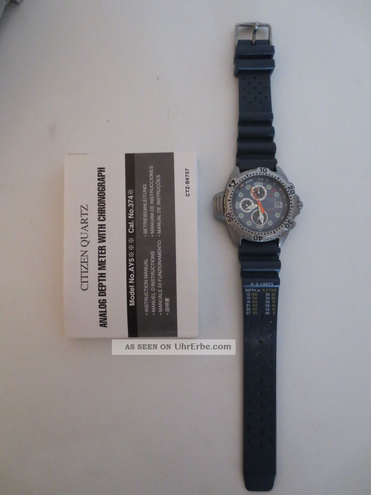 Citizen Promaster Model Ay 5000