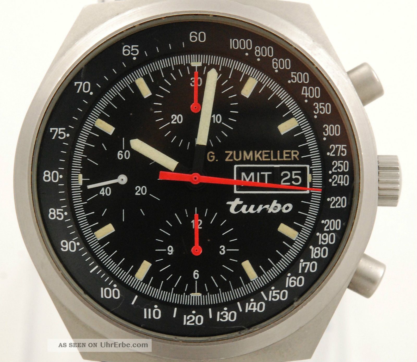Military Chronograph Turbo Eta Valjoux 7750 Automatik Herren Armbanduhr