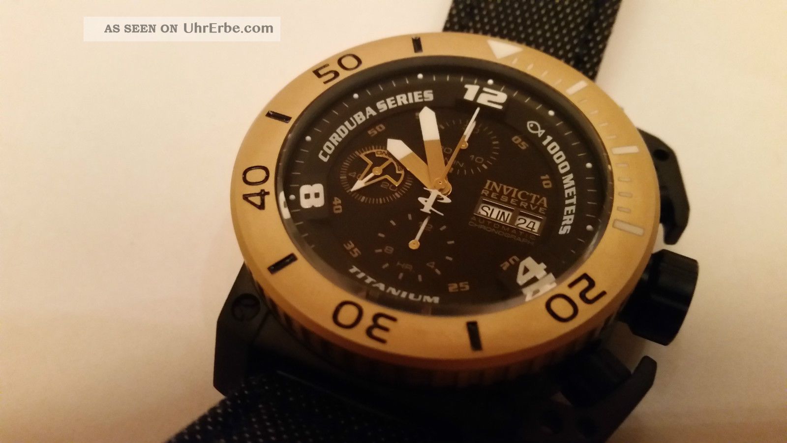 Invicta Corduba Enforcer Titanium Chronograph, Eta Valjoux 7750, 100 Atm