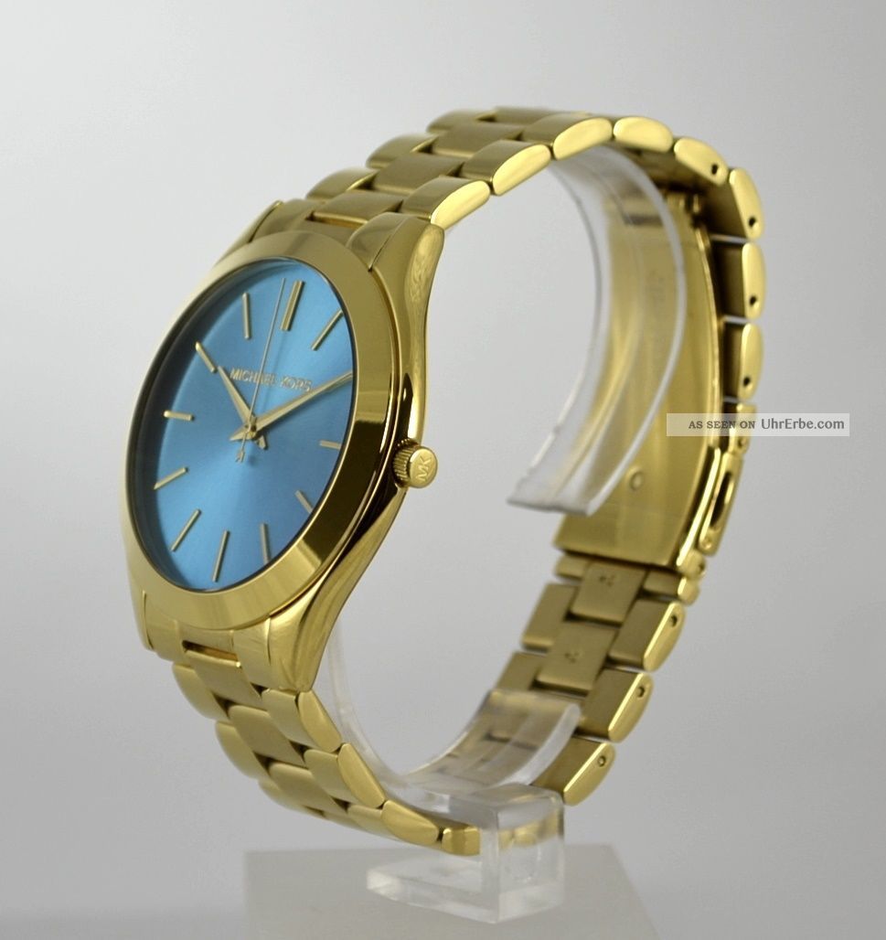 Michael Kors Mk3265 Slim Damenuhr Gold Runway TÜrkis
