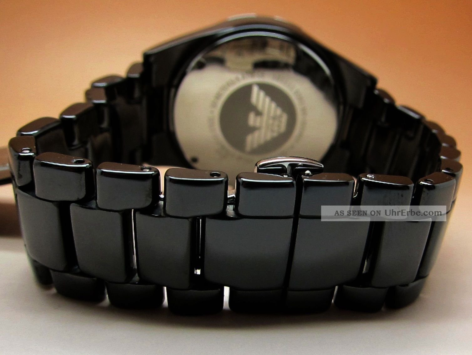 Emporio Armani Ceramica Ea Ar 1455 Quartz Uhr Chronoraph Datum Stoppuhr ...