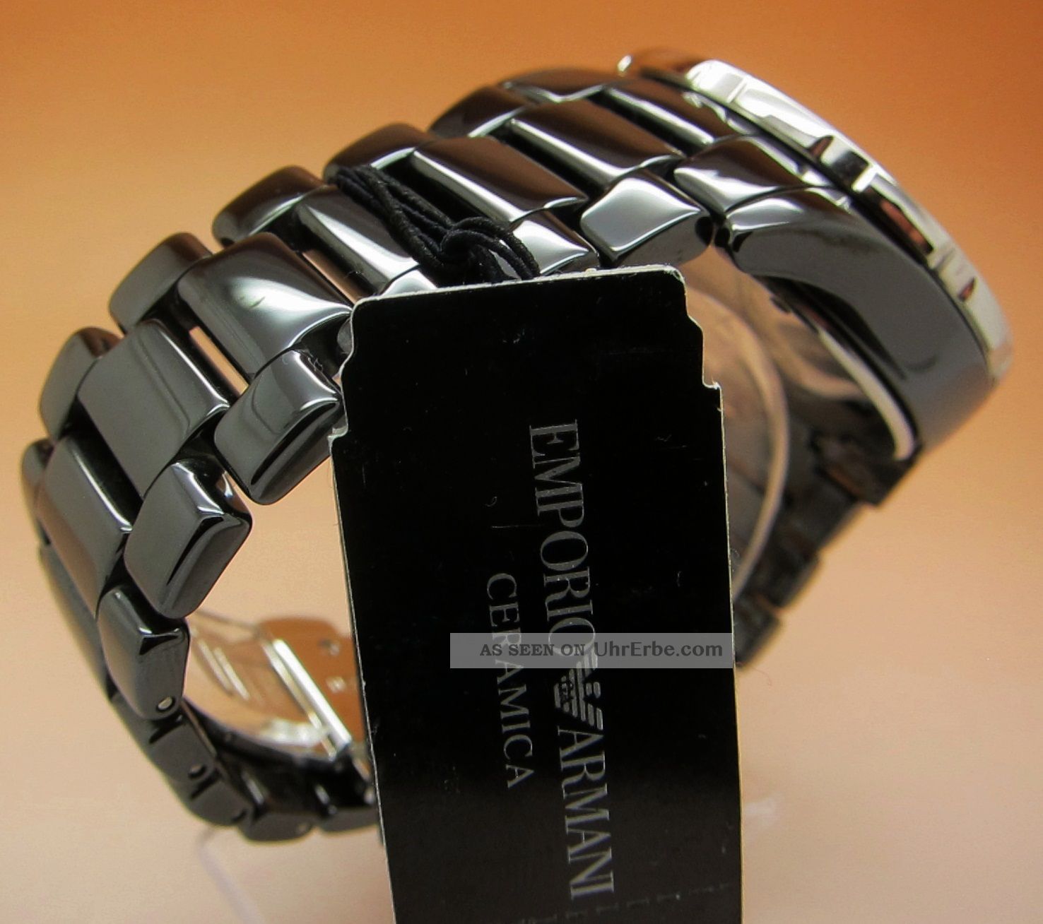 Emporio Armani Ceramica Ea Ar 1455 Quartz Uhr Chronoraph Datum Stoppuhr ...