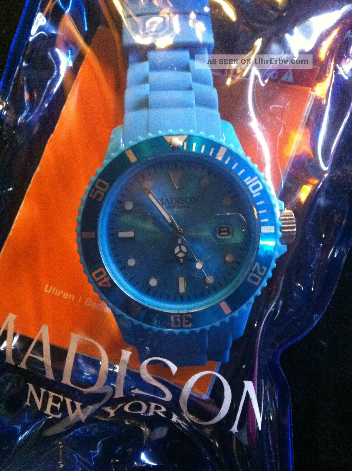 Armbanduhr Madison Candy Time York Blue In Beach Bag