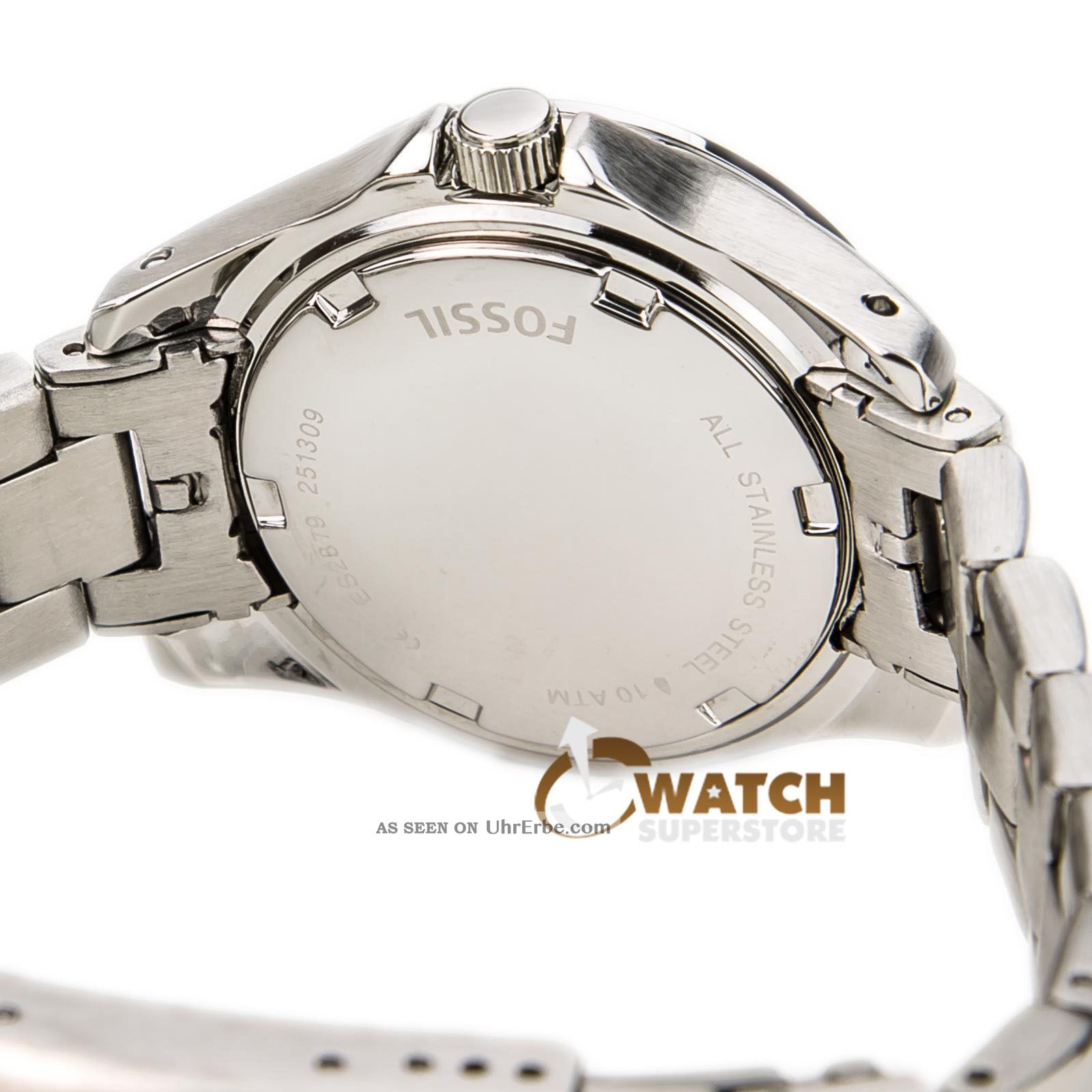 Damen Armbanduhr Fossil Es2879 Riley Mini Silber Z - Blatt ...