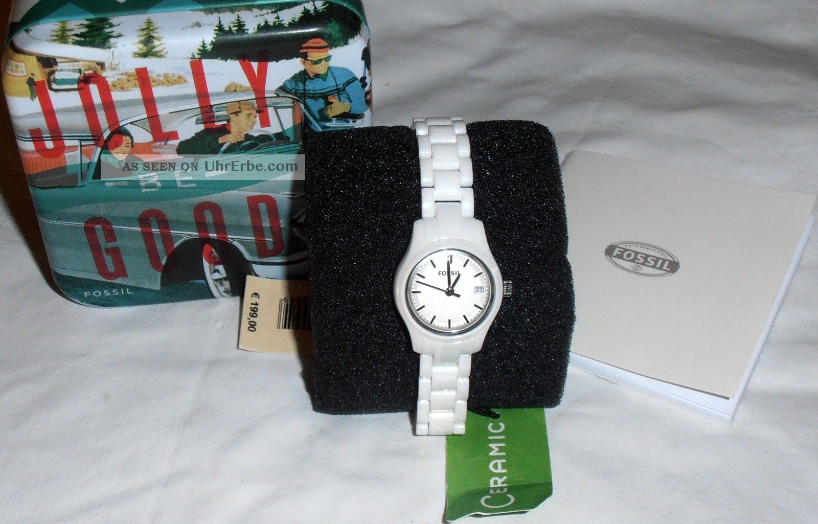 Fossil - Ceramik - Damen Armbanduhr - Ce 1072 - Weiss - Mit Geschenkdose