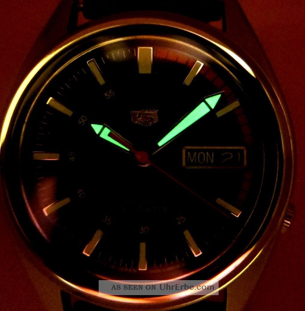 Seiko 5 Racer Snk375 Durchsichtig Automatik Uhr 7s26 - 0480 21 Jewels ...