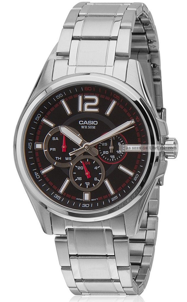Casio Uhr Herrenuhr Mans Watch Mtp - 1355d - 1avef Mens Watch