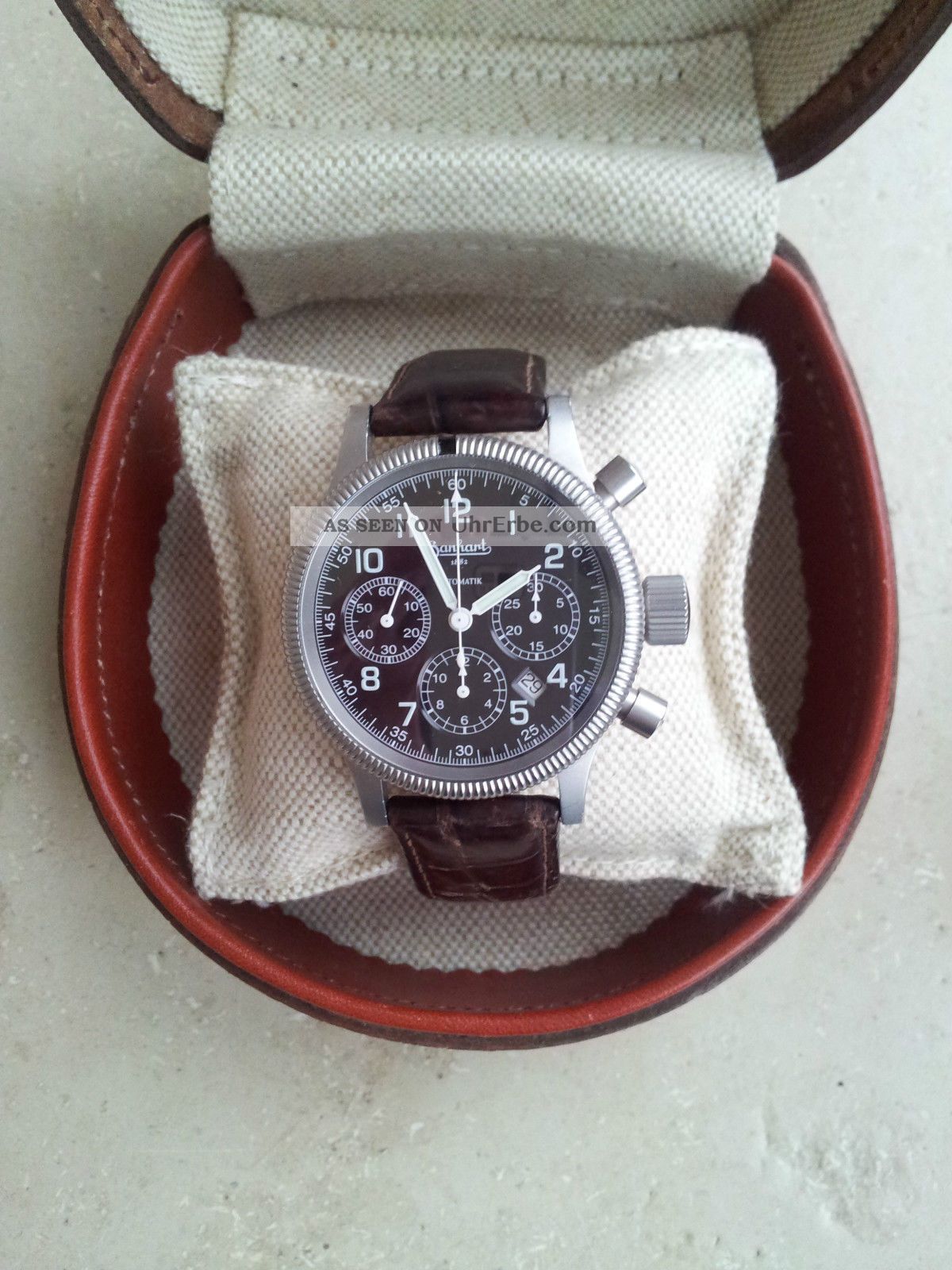 Hanhart Sirius Herren Armbanduhr Fliegeruhr Sammlerruhr