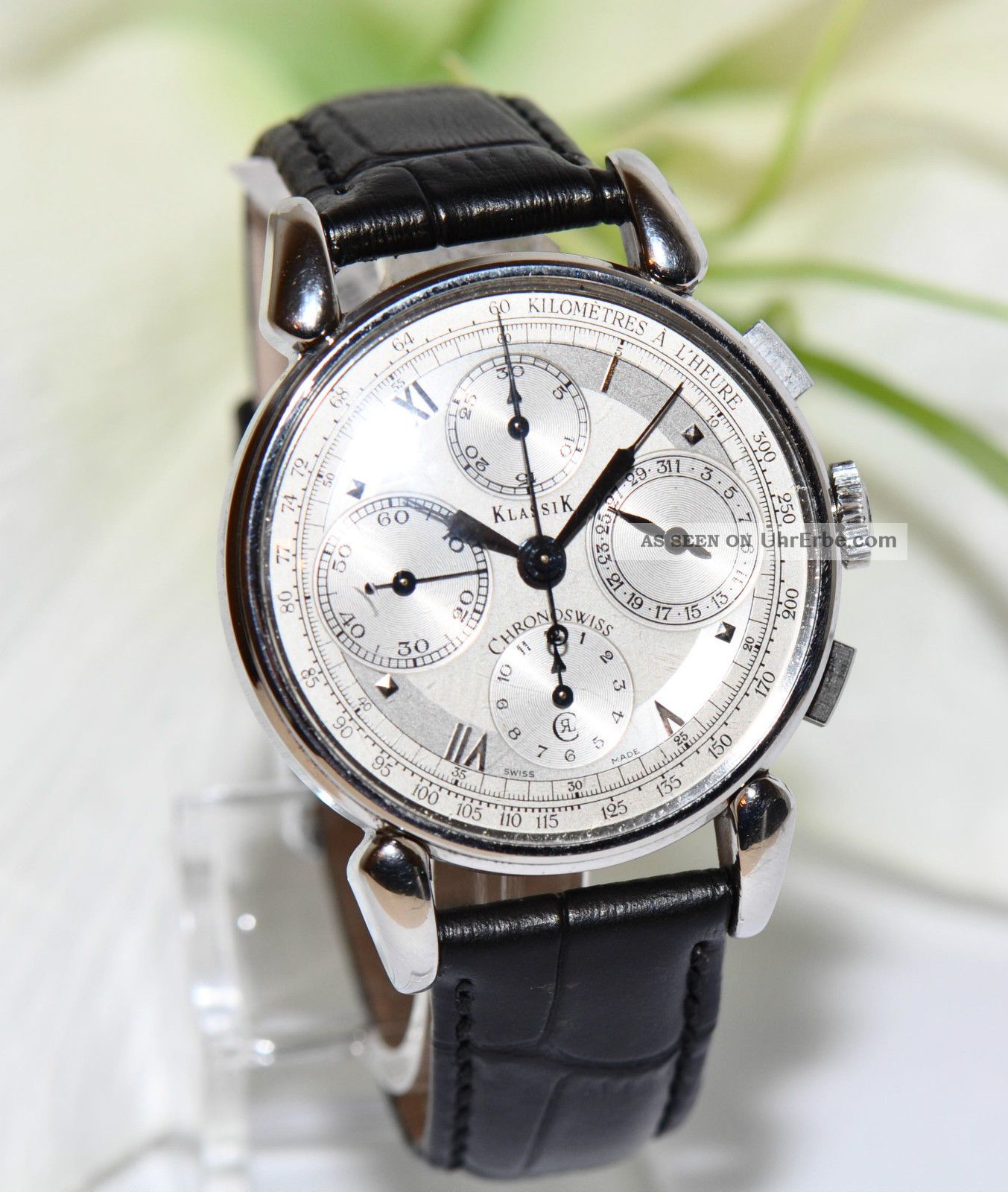 Chronoswiss Klassik Chronograph Stahl Ref. Ch 7443 Papiere Box V. 2000