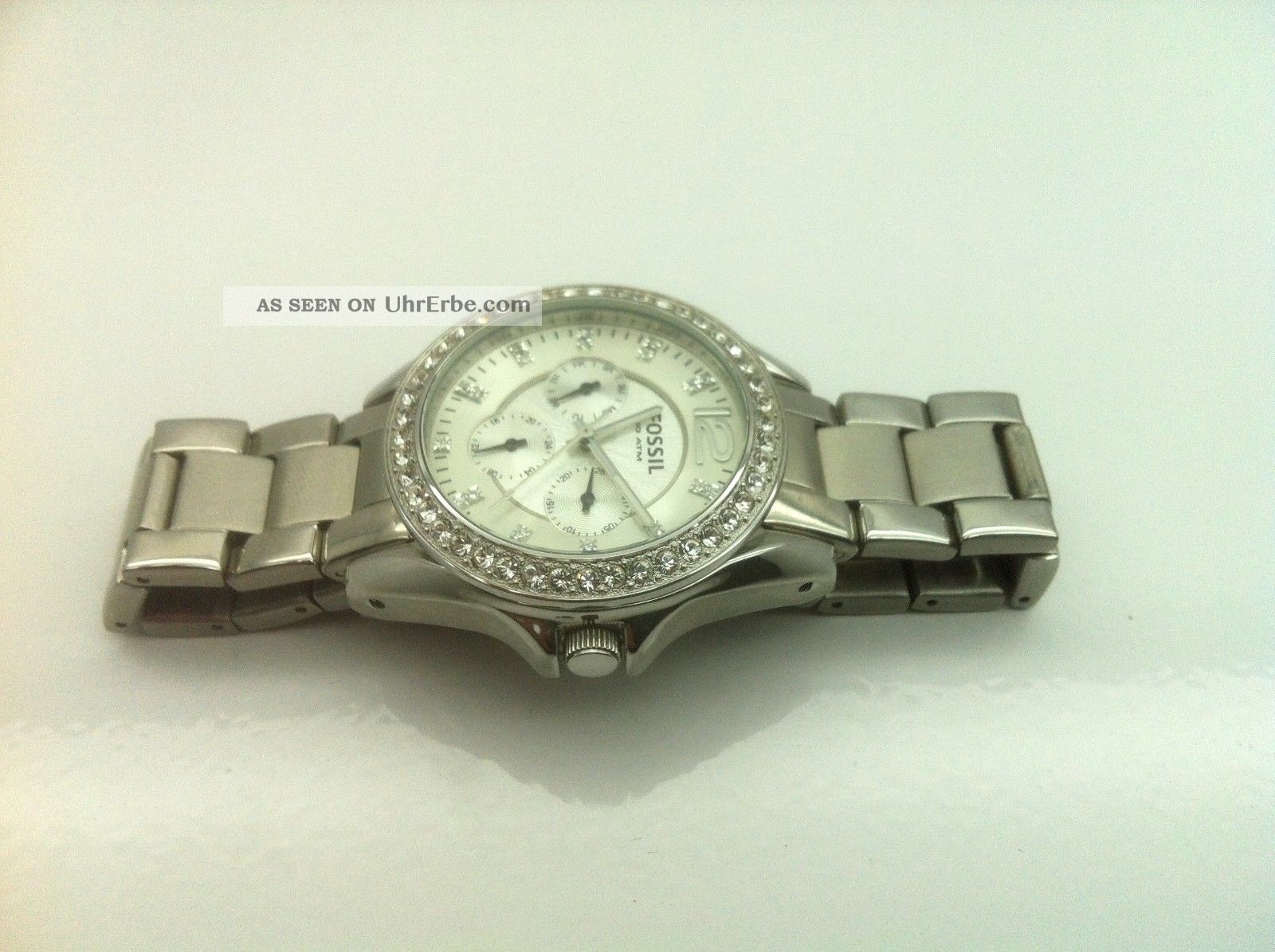 Fossil Damen Uhr Es2203 Edelstahl Silber Weihnachtsgeschenk Np 119€