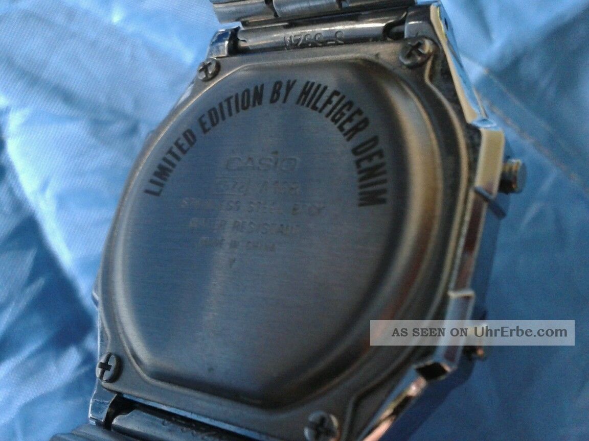 Casio Vintage Retro A - 168w Modul 1572 Seltene Hilfinger Denim Edition