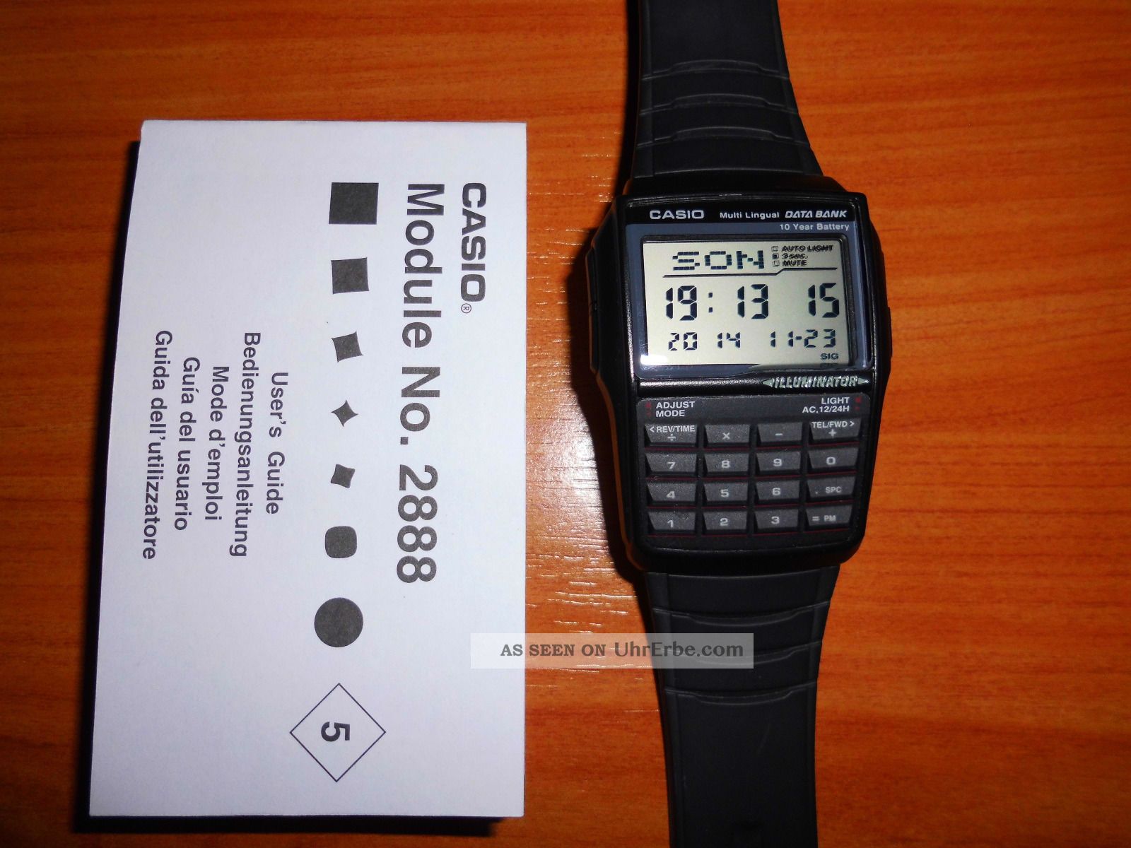 Casio Data Bank Calculator Mod. 2888 Top