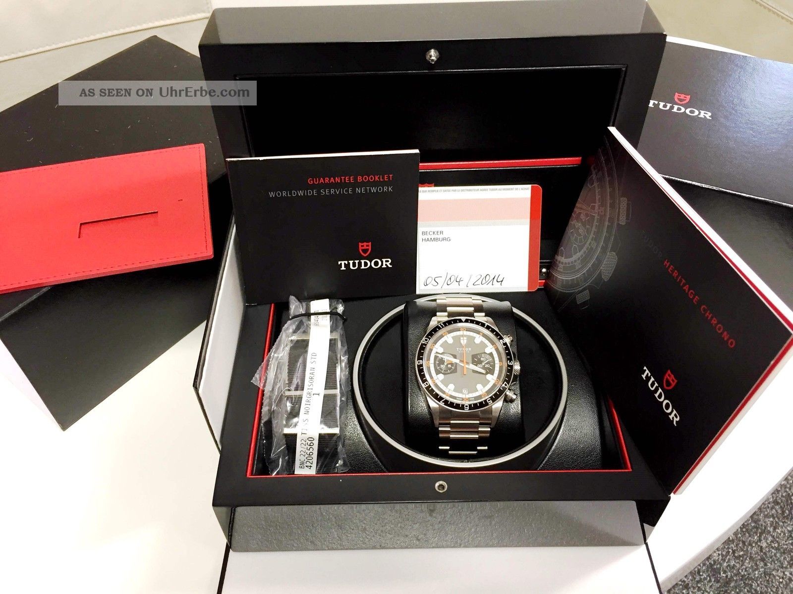 Tudor Heritage Chronograph & Ovp Box Und Papiere Aus 4/2014 04/2016