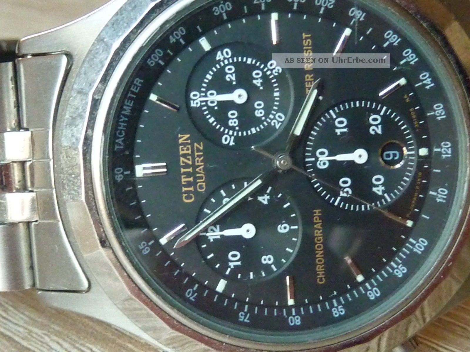 Citizen Chronograph Schwarz - Zb Ref. 3560 - 351606 Edelstahl - Band ...