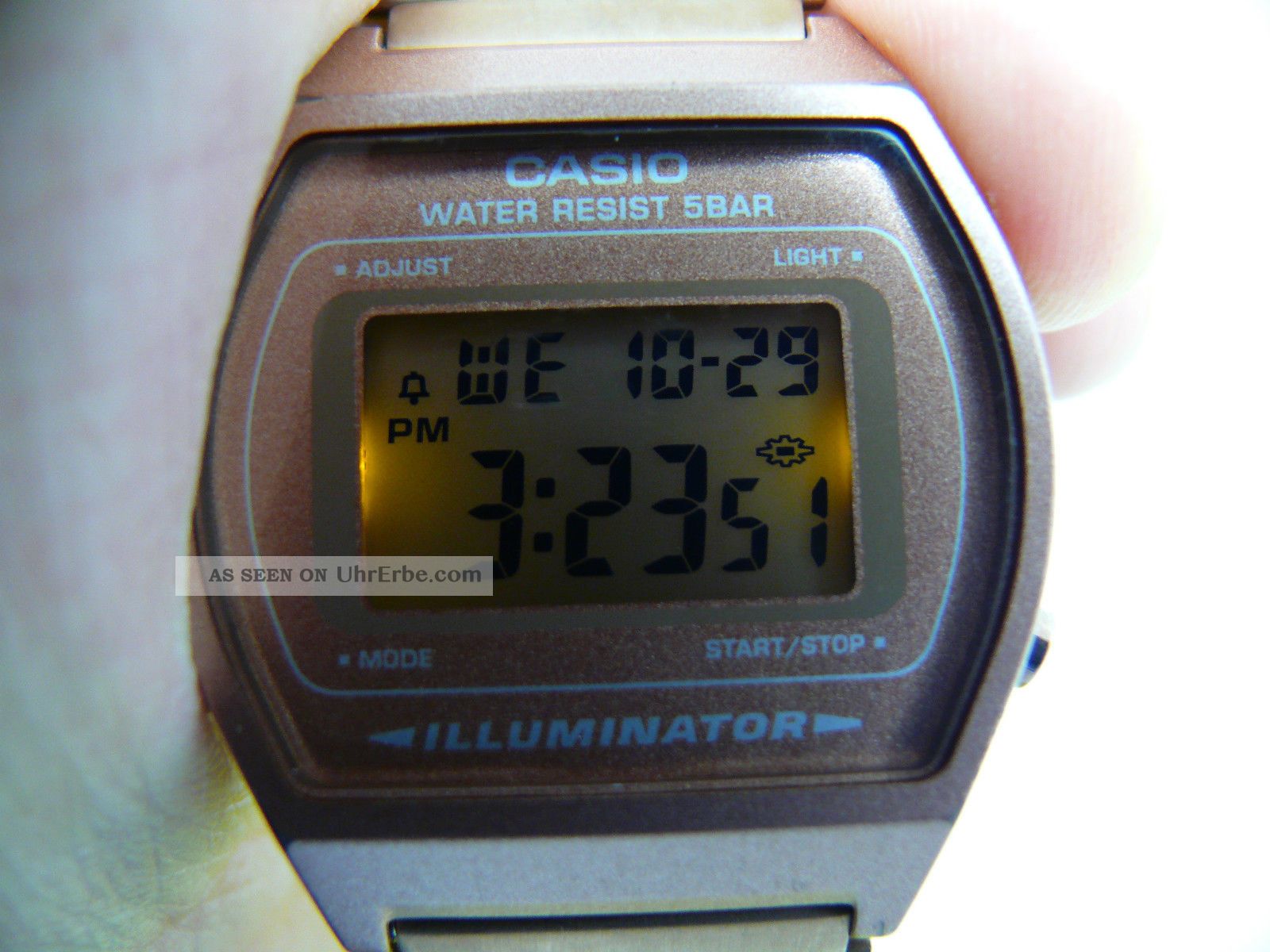 Casio B - 640w 3294 Kupfer Farbe Armbanduhr Watch Display Flasher Uhr