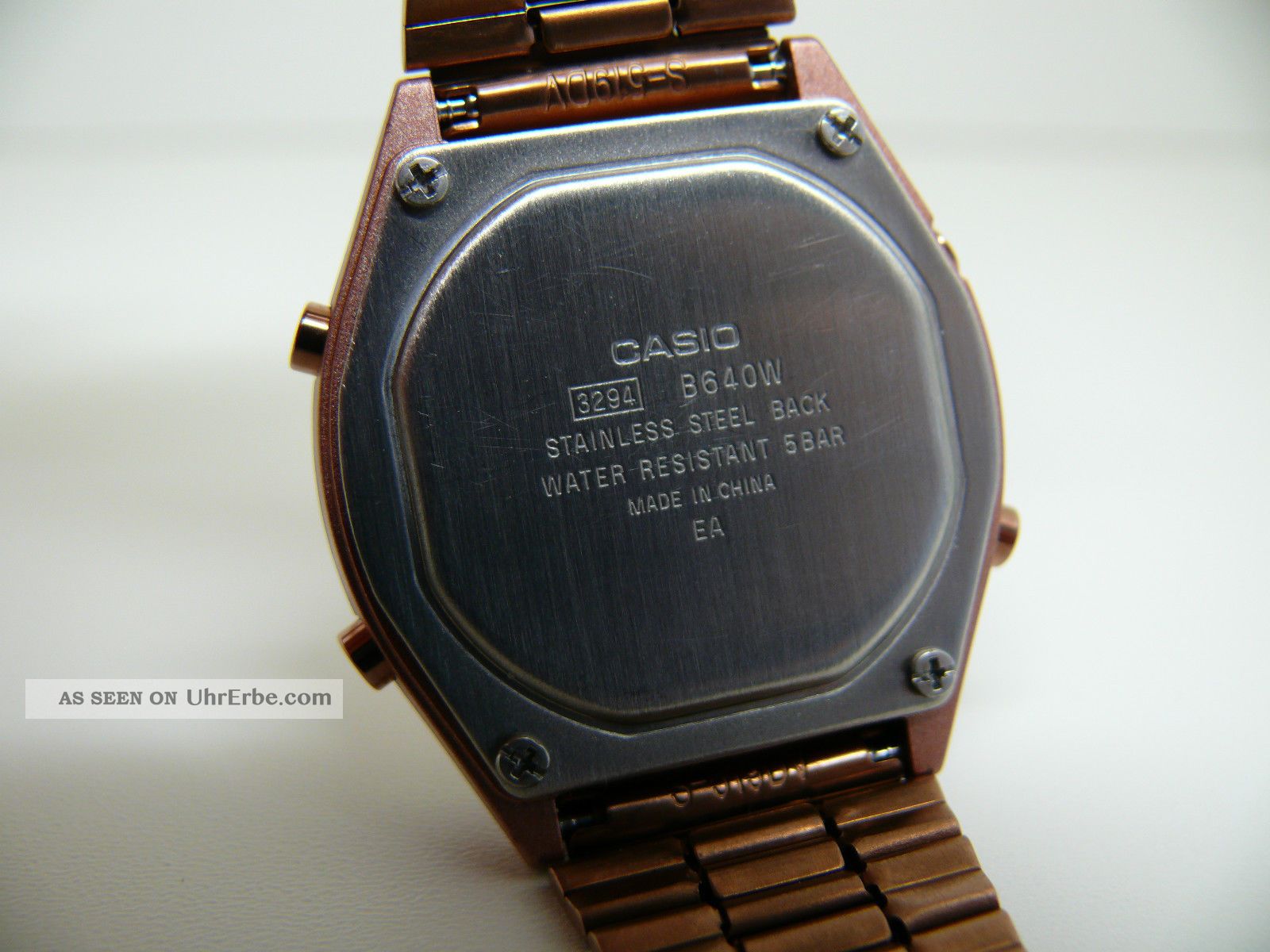 Casio B - 640w 3294 Kupfer Farbe Armbanduhr Watch Display Flasher Uhr