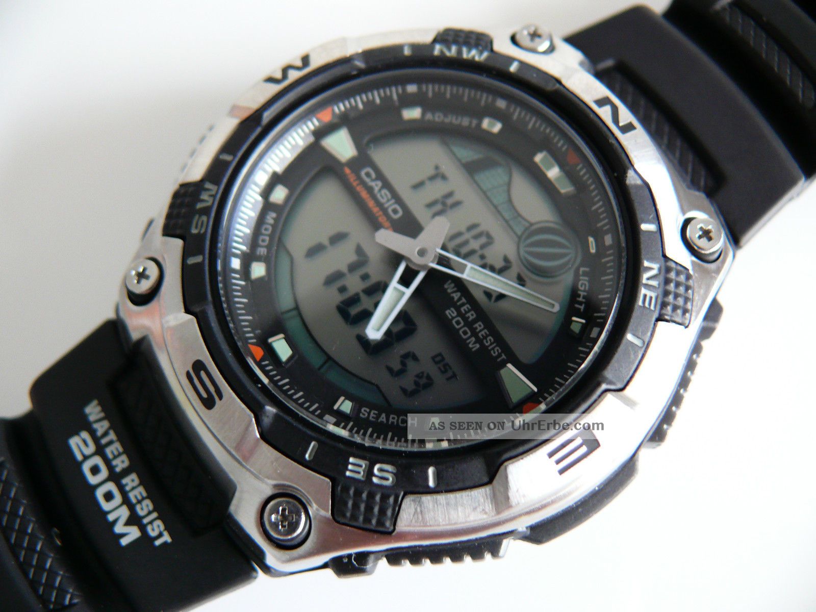 Casio Aqw - 100 5028 Mondphasen Gezeitengrafik Herren Armbanduhr Watch
