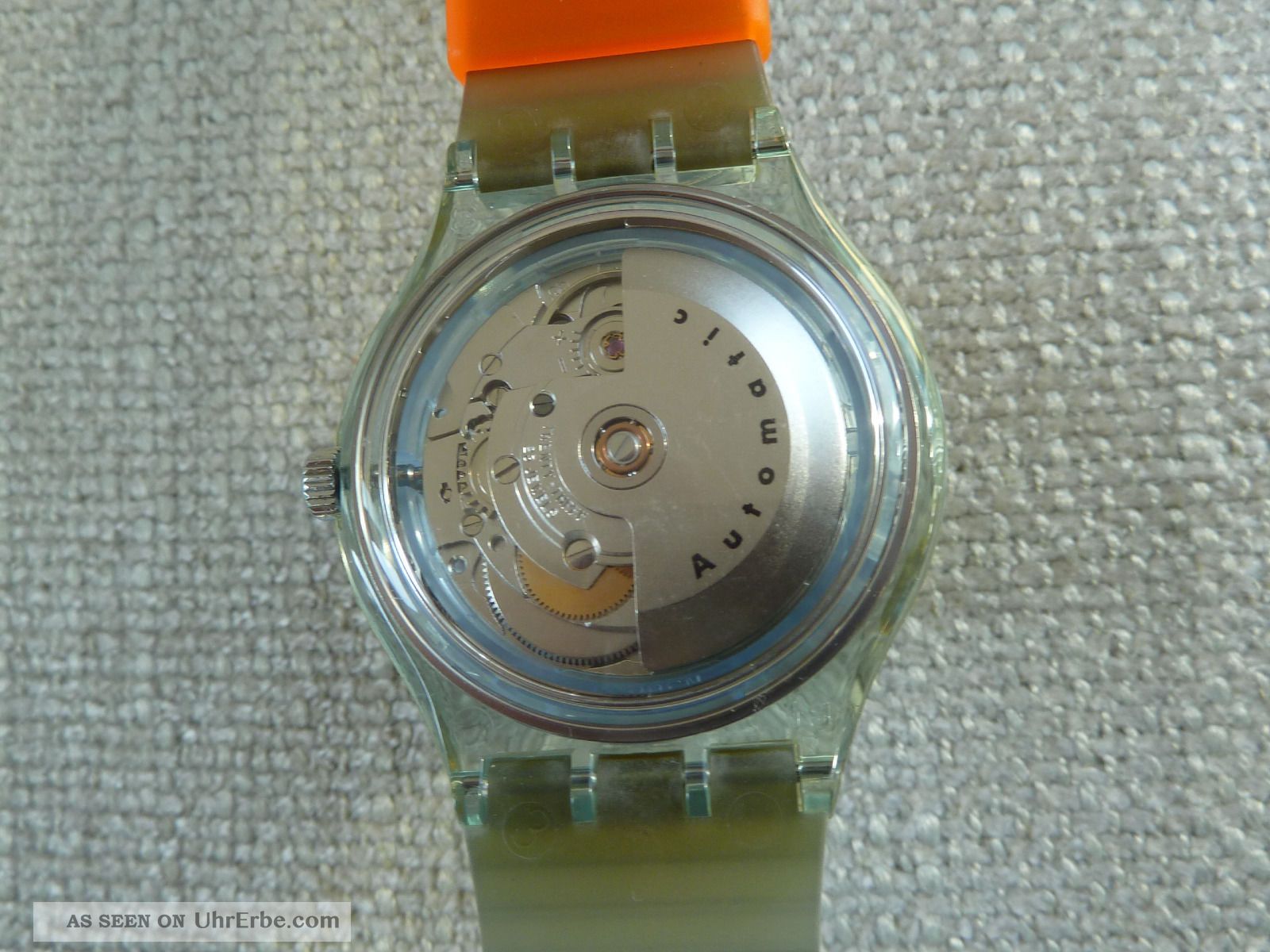 Elegante Transparente Automatic Rar, Swatch, Ovp Inkl. Neue Batterie
