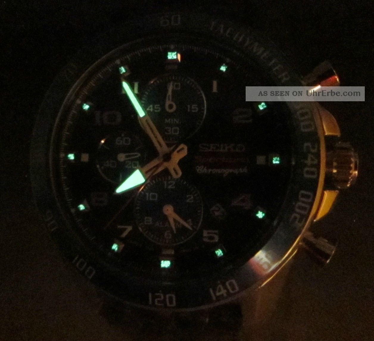 Seiko Sportura Fc Barcelona Alarm Tachy Chrono Datum Stoppuhr Uhr