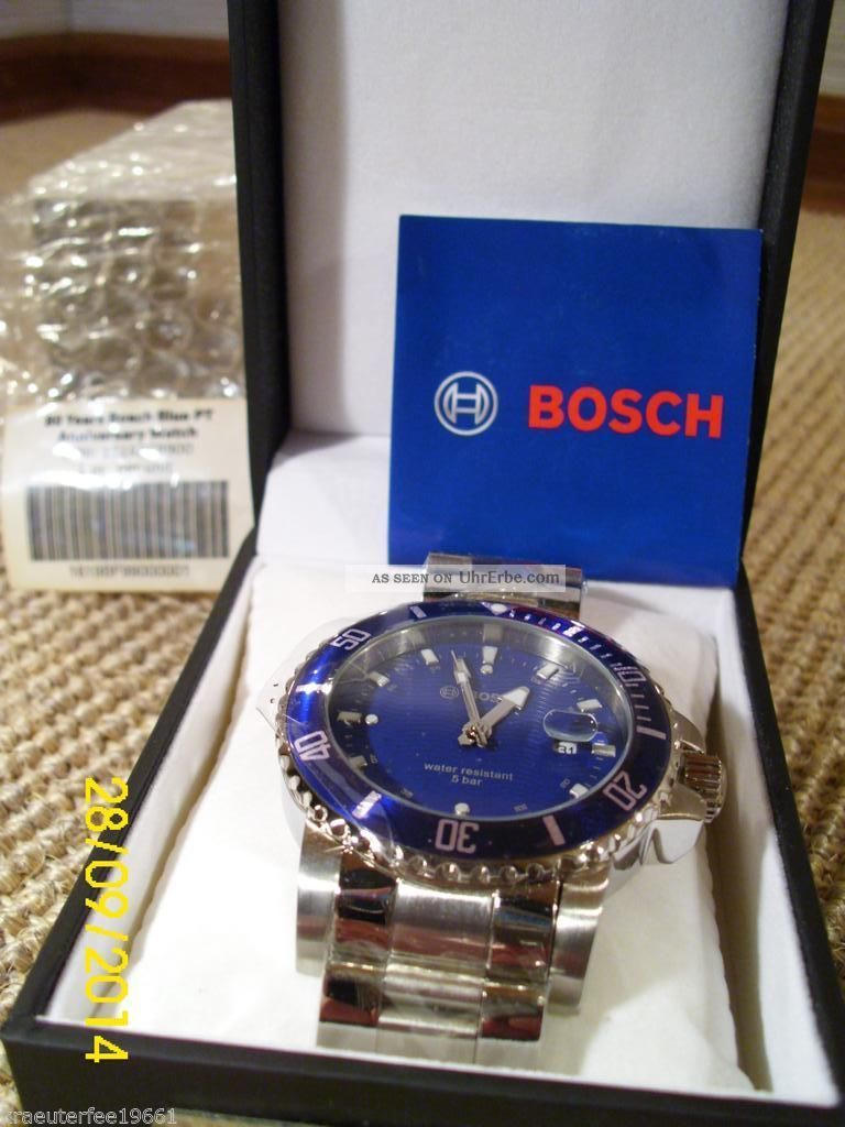 Bosch Armbanduhr 80 Jahre Jubiläum Blue Pt Uhr Citizen 5 Bar Water ...
