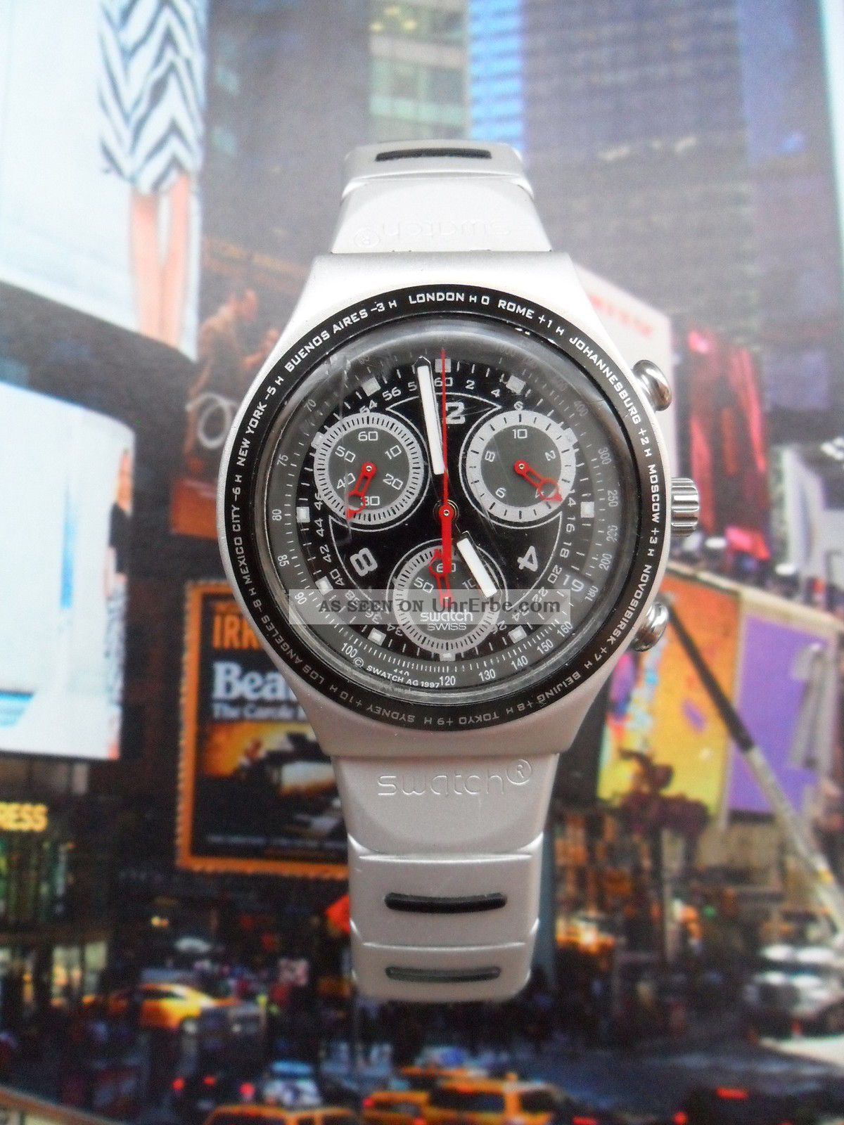 Swatch Chronograph Aluminium Swiss Made Armbanduhr