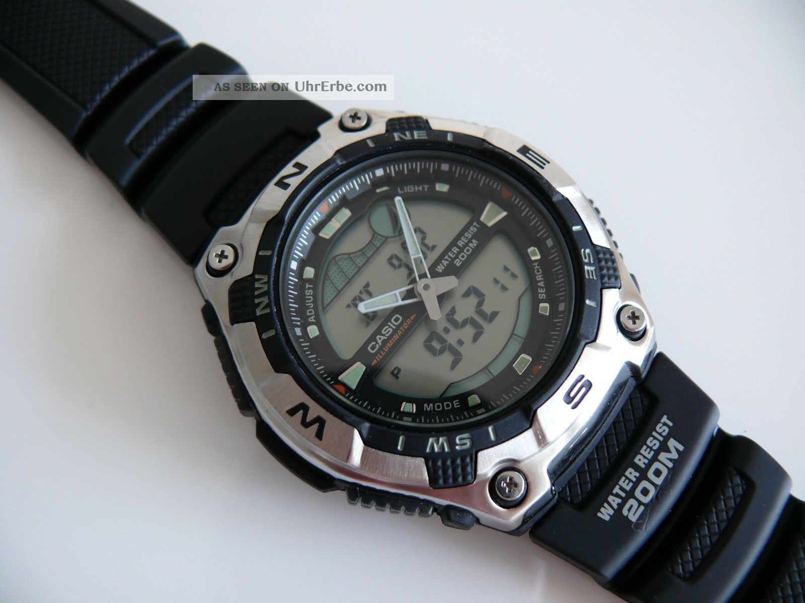 Casio Aqw - 100 5028 Mondphasen Gezeitengrafik Herren Armbanduhr Watch