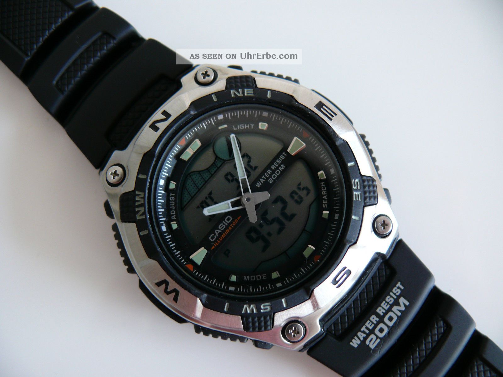 Casio Aqw - 100 5028 Mondphasen Gezeitengrafik Herren Armbanduhr Watch