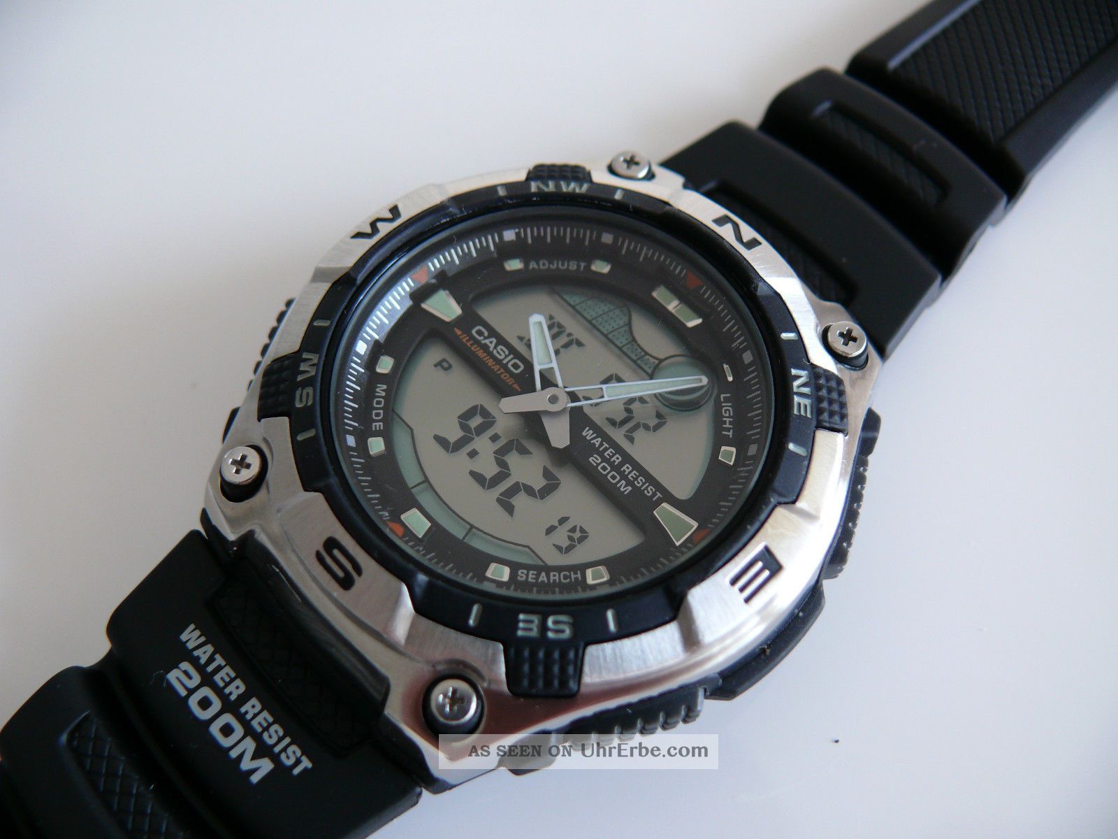 Casio Aqw - 100 5028 Mondphasen Gezeitengrafik Herren Armbanduhr Watch