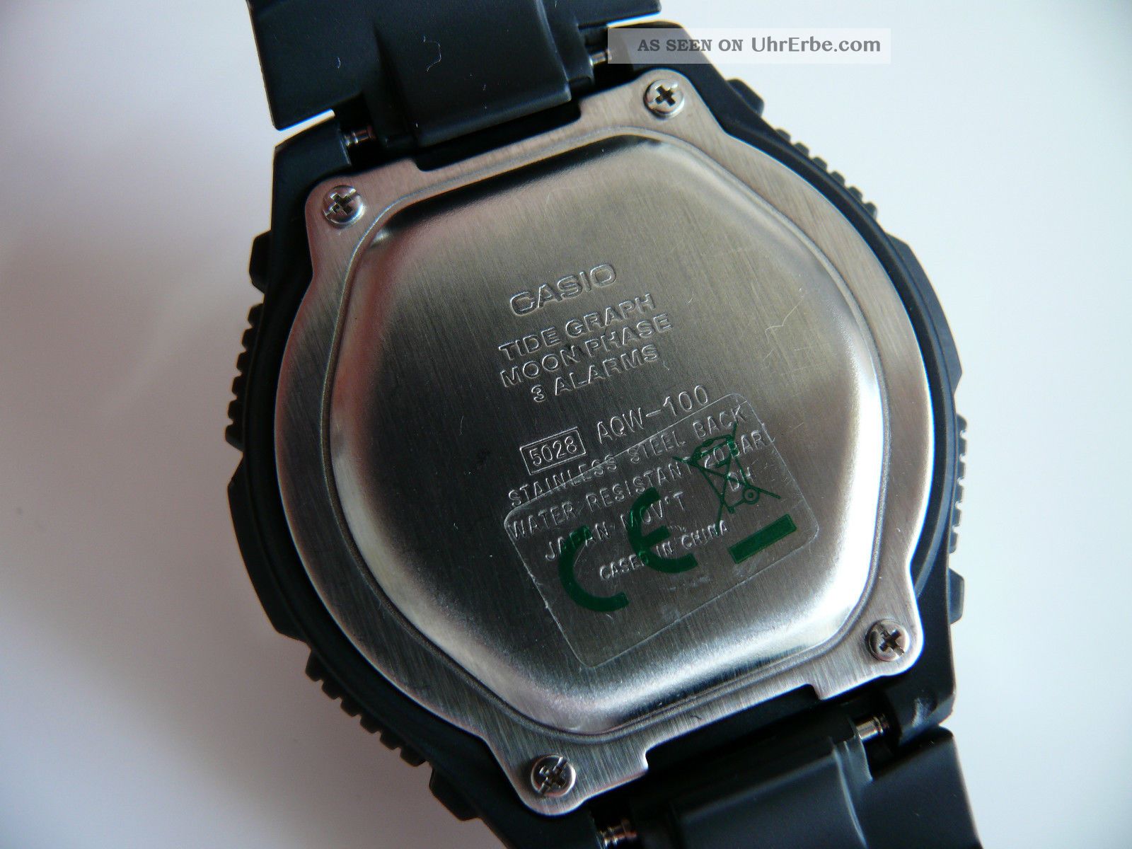 Casio Aqw - 100 5028 Mondphasen Gezeitengrafik Herren Armbanduhr Watch