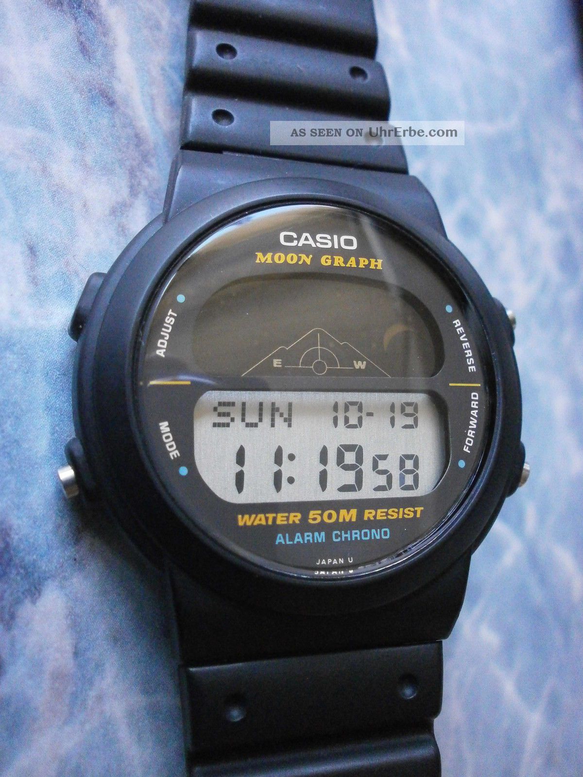 Casio Gmw - 15 Moon Graph Armbanduhr Vintage Made In Japan