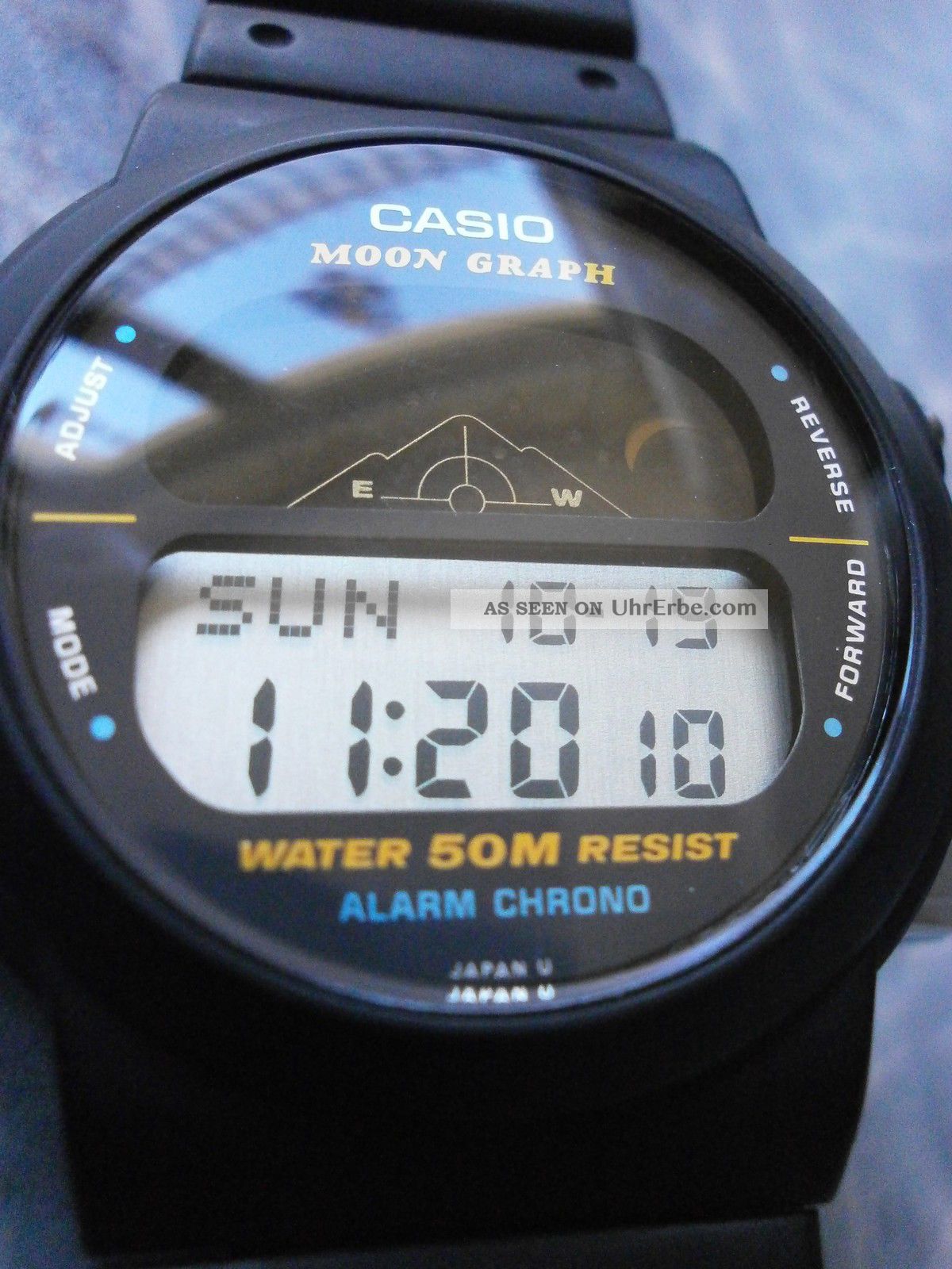 Casio Gmw - 15 Moon Graph Armbanduhr Vintage Made In Japan