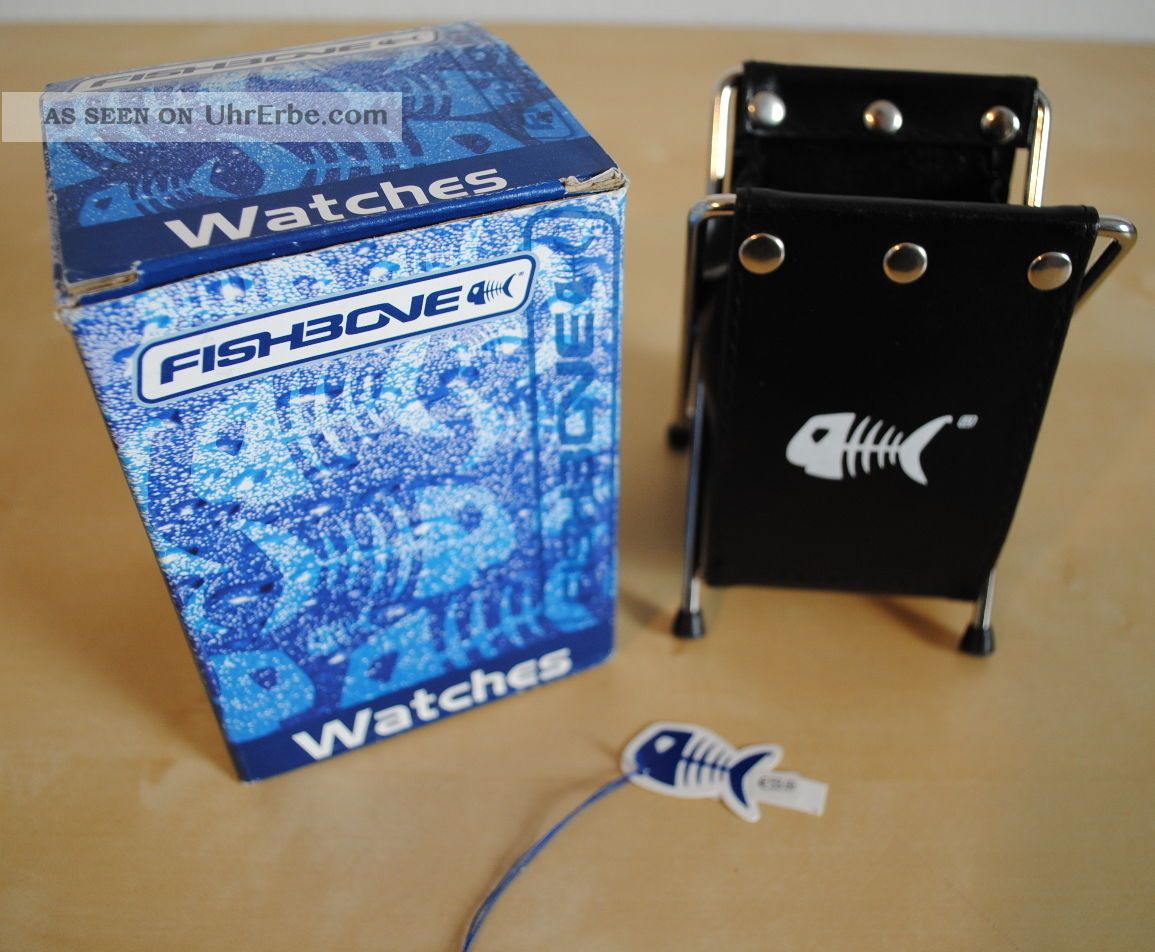 Armbanduhr Fishbone Watches Inkl. Uhrenstation Damen & Herren Unisex Top