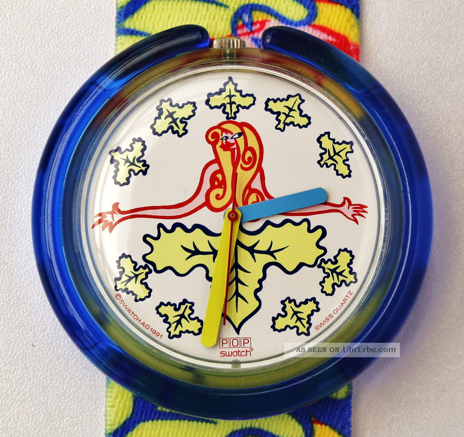 Rarität Damenuhr Pop Swatch Lady Octopus Pwk150 Mit Neuer Batterie