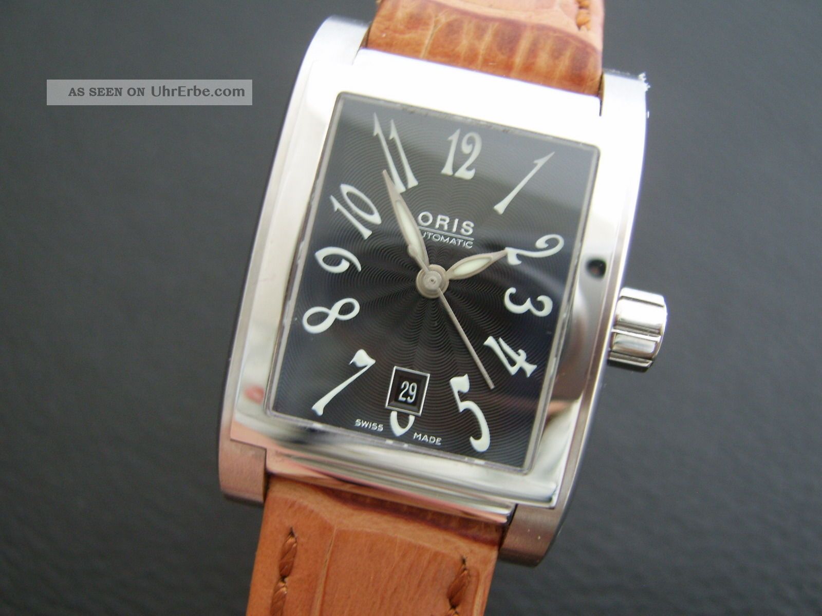 Oris Miles Rectangular Damen - - Edelstahl - Automatik - Ref 0156175264064