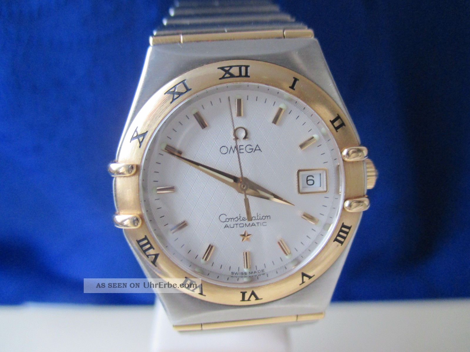 Damen Omega Constellation Stahl - Gold Mit Stahl - Gold Band Box ...