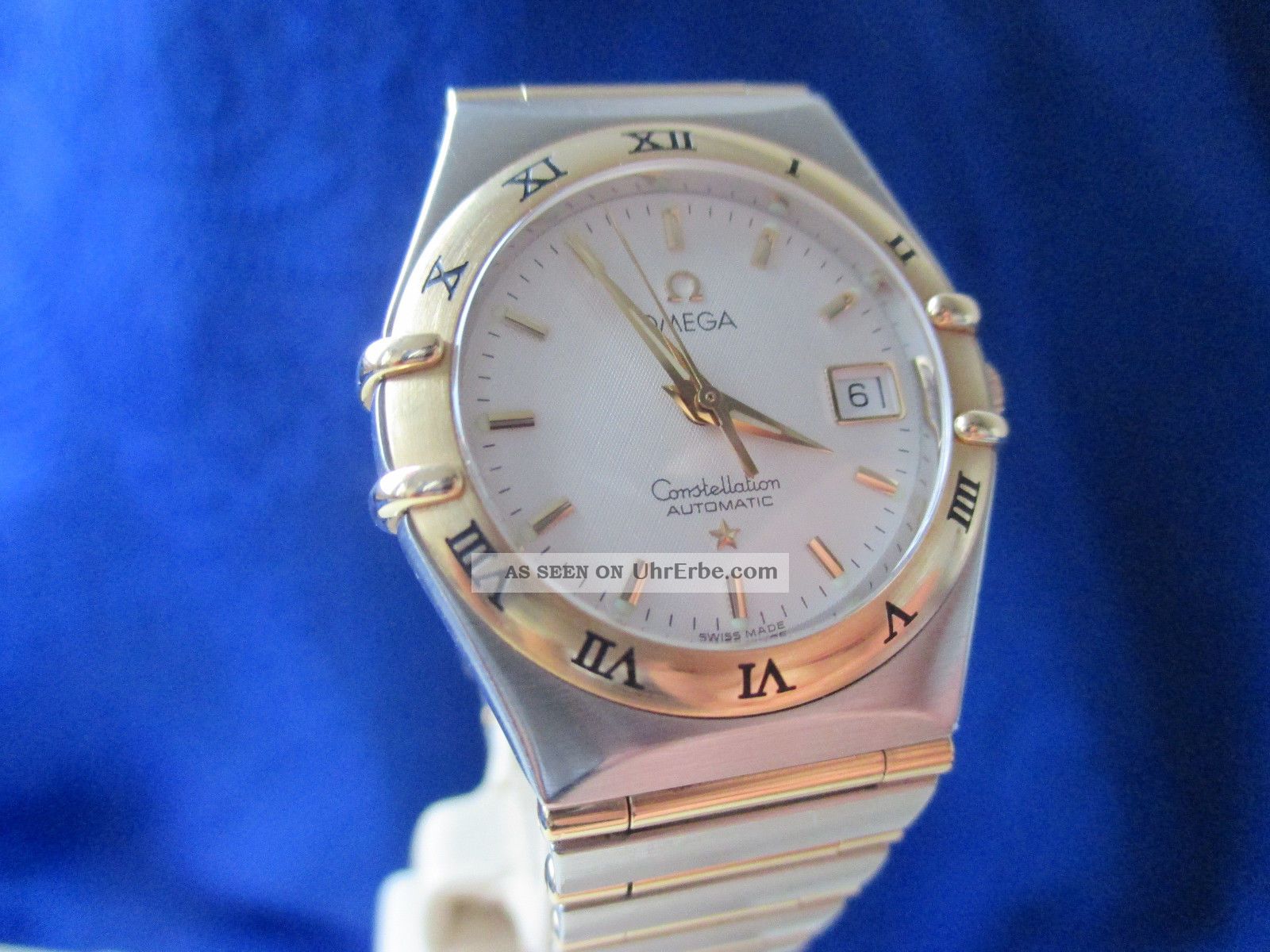 Damen Omega Constellation Stahl - Gold Mit Stahl - Gold Band Box ...