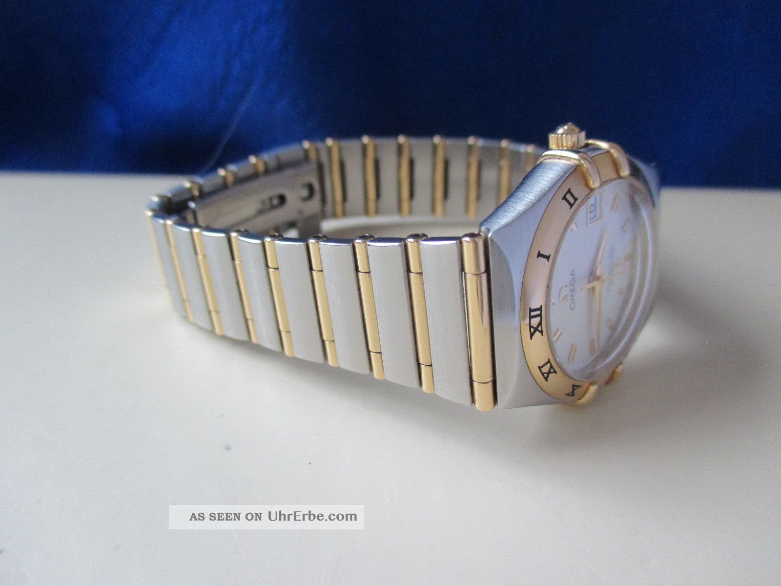 Damen Omega Constellation Stahl - Gold Mit Stahl - Gold Band Box ...
