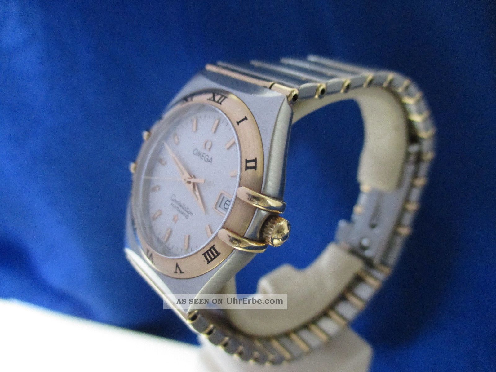 Damen Omega Constellation Stahl - Gold Mit Stahl - Gold Band Box ...