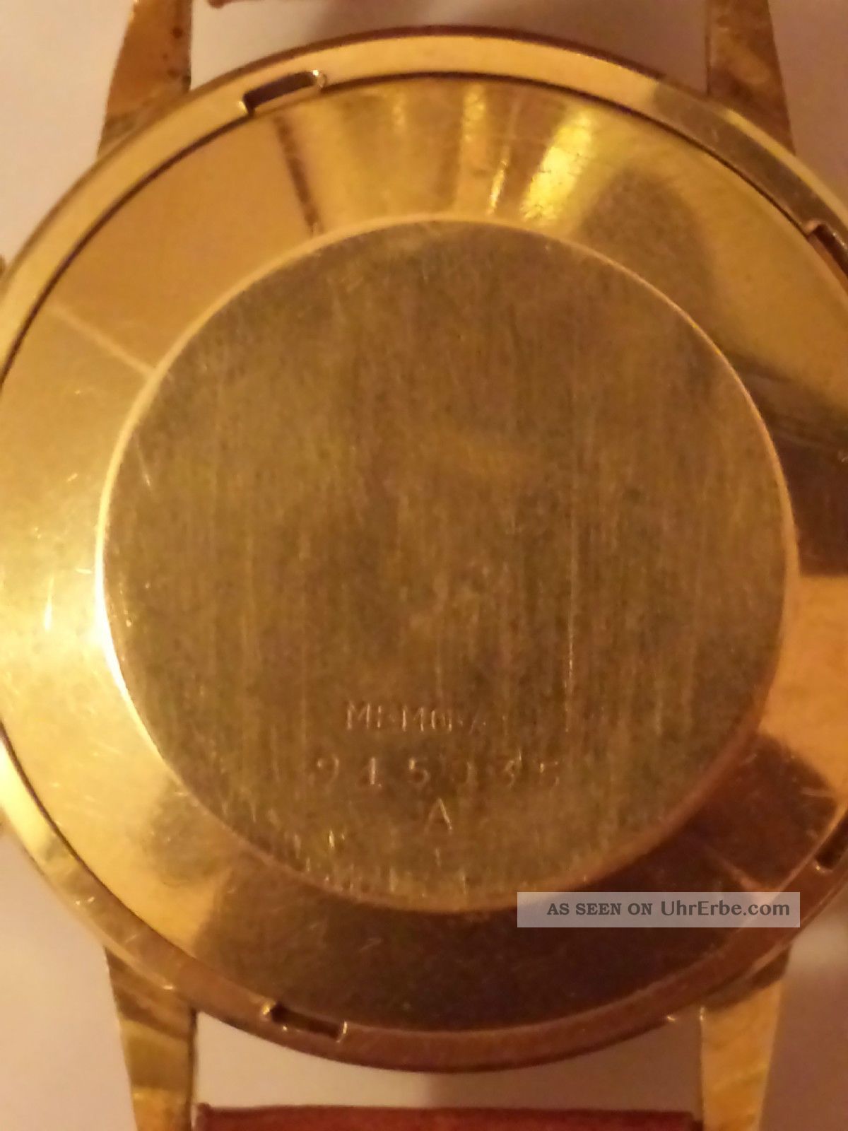 Achtung Jaeger Lecoultre Memovox Automatic&wecker 0, 750 Gold Herrenuhr