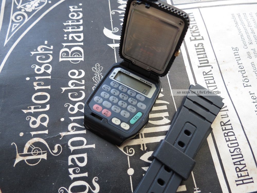 Retro Rare Casio Ftp - 30 Flip Top Data - Bank Watch Japan Lcd